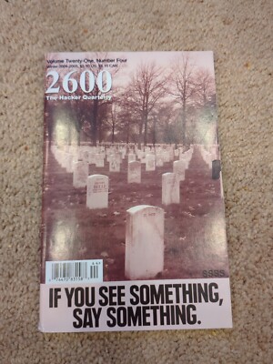 2600 The Hacker Quarterly Magazine - Winter 2004-2005 | eBay