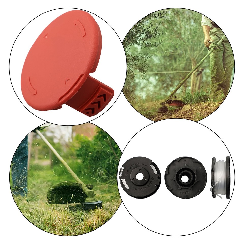 For Hyper Tough Trimmer Line & Cap Cover Set String Trimmer HT22-401-03 ...