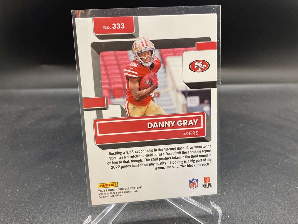 Danny Gray 2022 Donruss Press Proof Blue #333 SMU 49ers RC Rookie | eBay