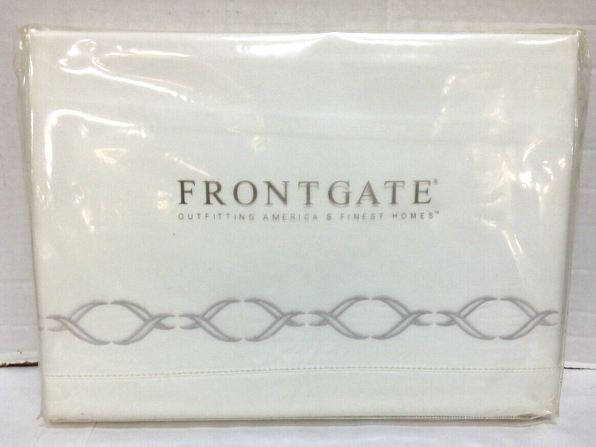 Frontgate King FLAT bed Sheet 1020 thread count Egyptian cotton White ...