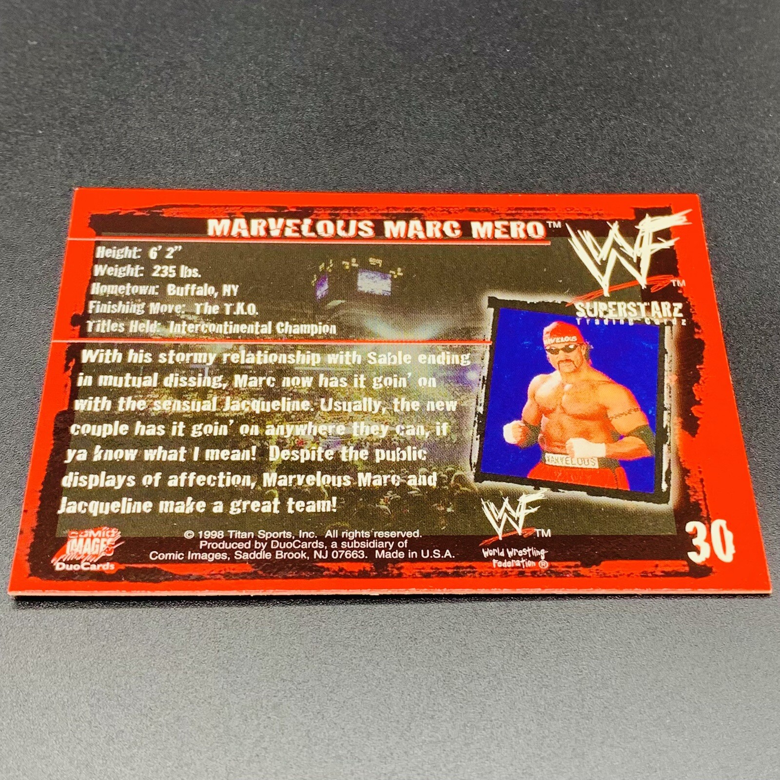 1998 Comic Images WWF Superstarz - Marc Mero #30 (RC) for sale online ...