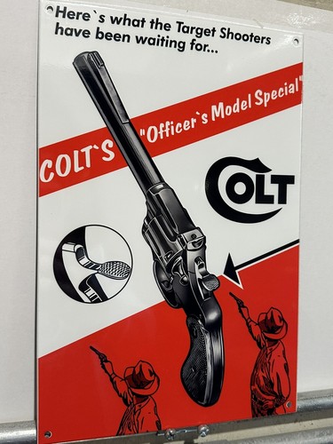 Vintage Style Colt Officers Model Gun Heavy Steel Metal Top Quality ...