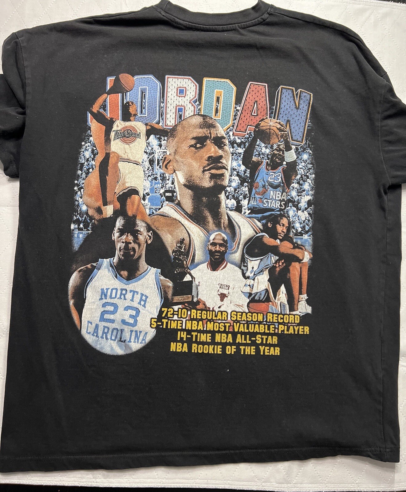 Michael Jordan Vintage Print Shirt Front And Back Hit… - Gem