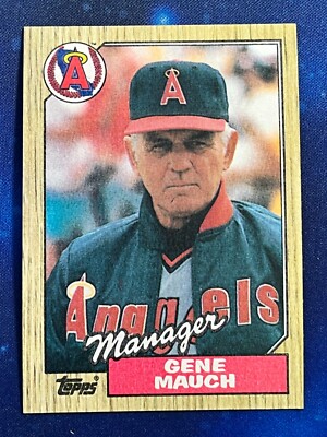1987 Topps Manager #518 Gene Mauch California Angels | eBay