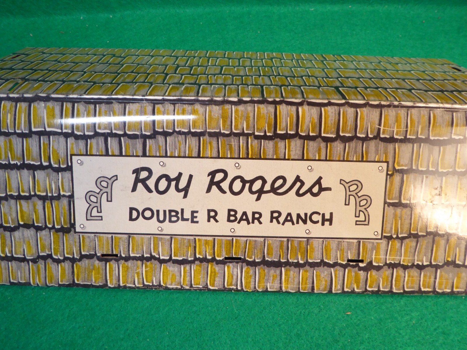 vintage marx roy rogers ranch play set cabin roof only | eBay
