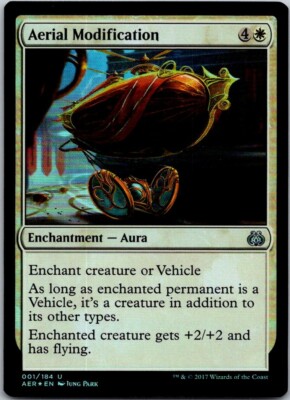 Magic the Gathering Aerial Modification Aether Revolt Foil MTG Free ...