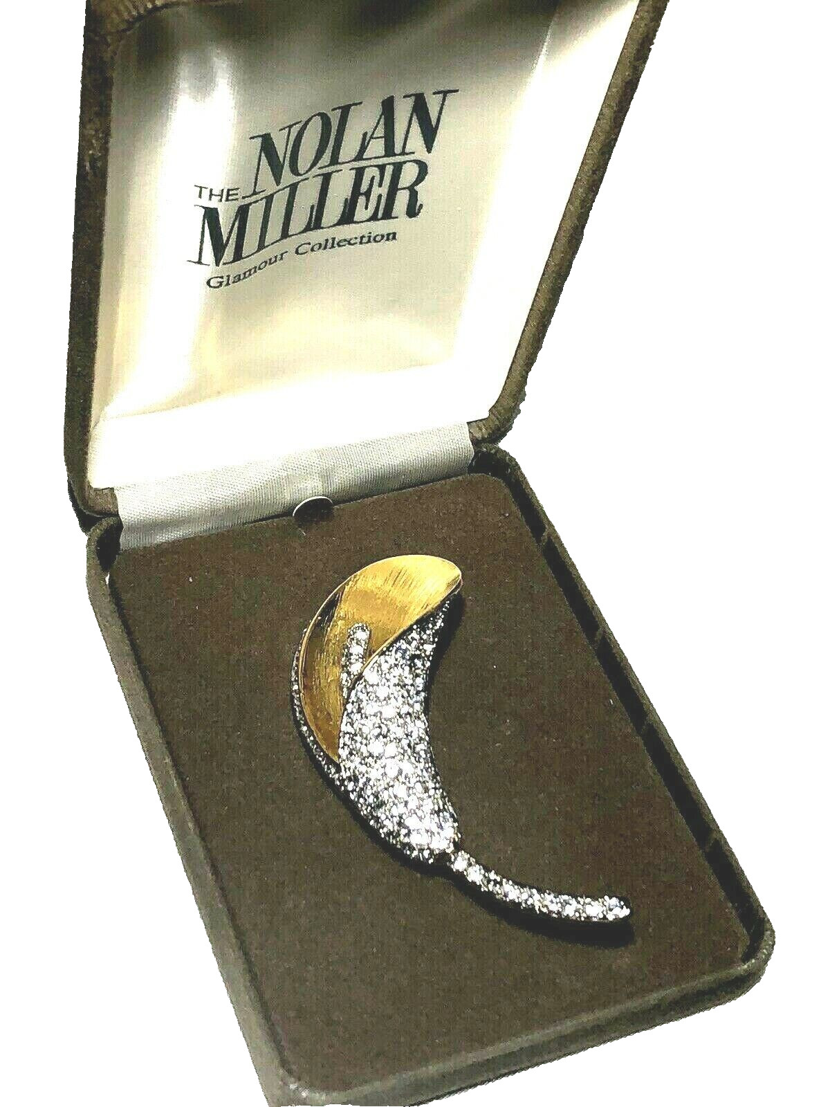 Nolan Miller Large Figural Calla Lily Rhinestone Broo… - Gem