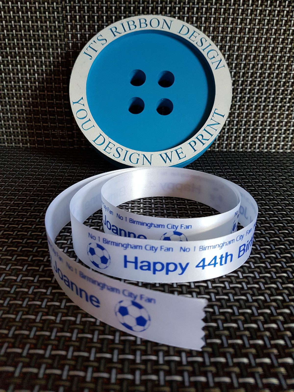 Birmingham City Ribbon Personalised No 1 FAN Cake or Gift Wrapping Any ...