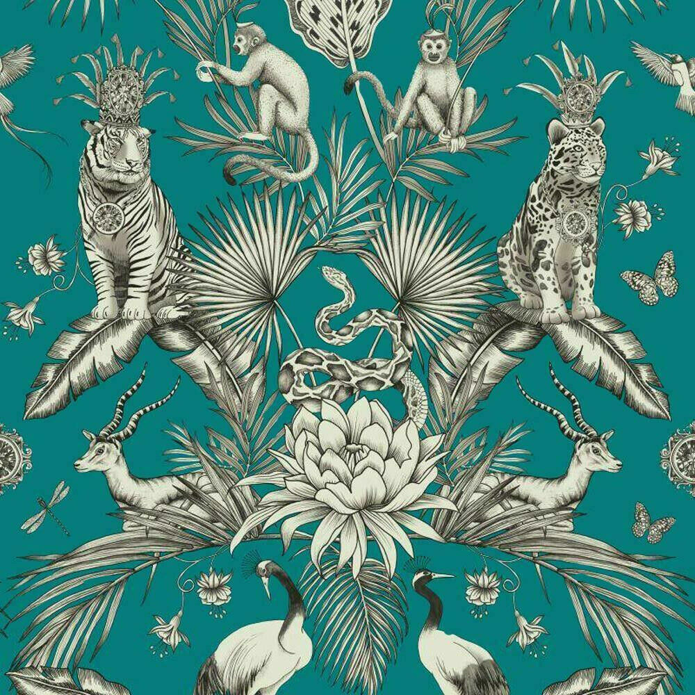 Teal Cheetah Print Wallpaper Fur Real Leopard Wallpaper In Margay