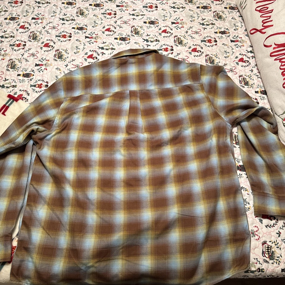 Slightly stoopid Dixxon Men's 3XL Button Up Shirt Brown Blue Yellow ...