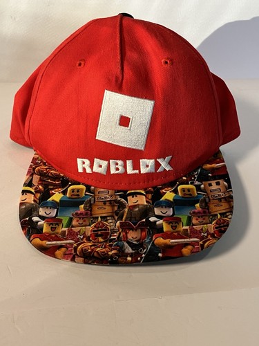 Red ROBLOX Ball Cap Snap-back Kids/Youth with Game Graphics on Bill | eBay
