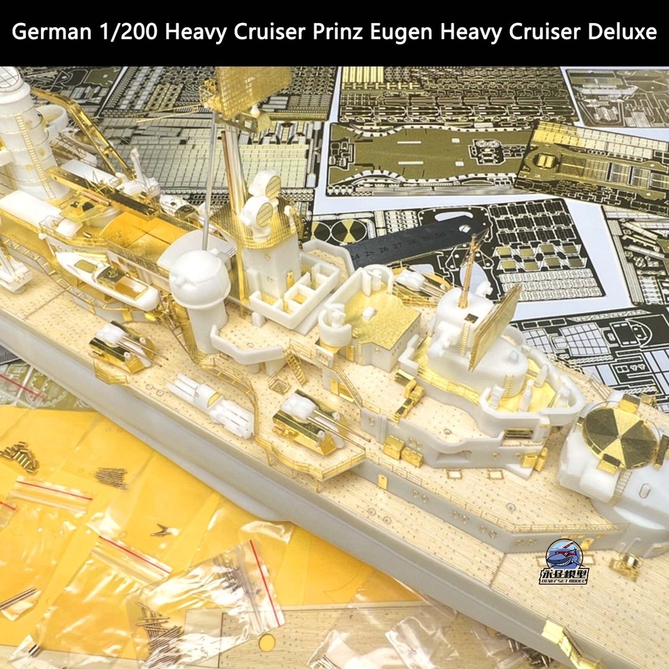 German 1/200 Heavy Cruiser Prinz Eugen Heavy Cruiser Model Detail ...