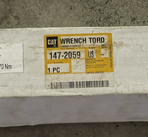 CATERPILLAR CAT 147-2059 CDI PRESET TORQUE WRENCH CALIBRATED 70 Nm. for ...
