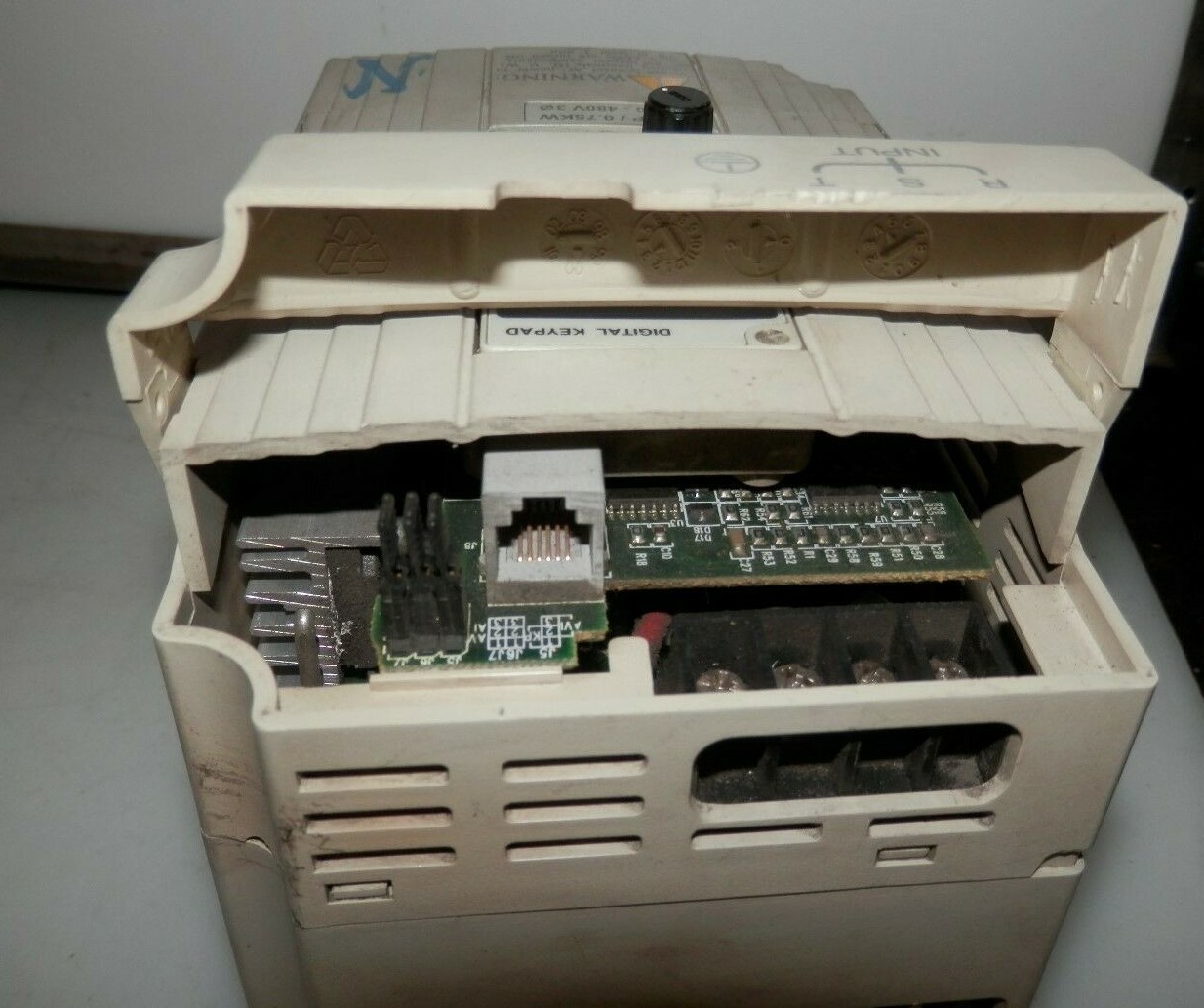 DANFOSS 176F7312 AC DRIVE W/ VLT MICRO KEYPAD 1 HP .75 KW 380-480 VAC ...