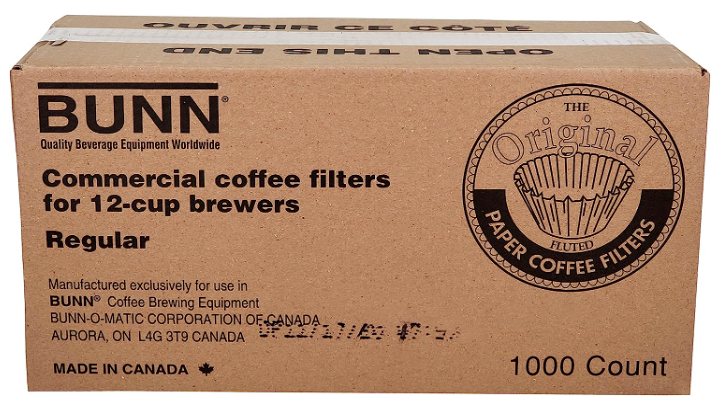 Bunn Coffee Filters, 8-12 Cup, 1000 Count, Commercial Residential ...