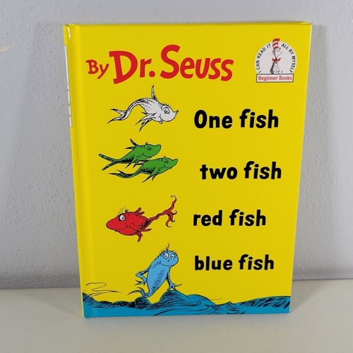Dr Seuss One Fish Two Fish Red Fish Blue Fish Book 1988 Renewed ...