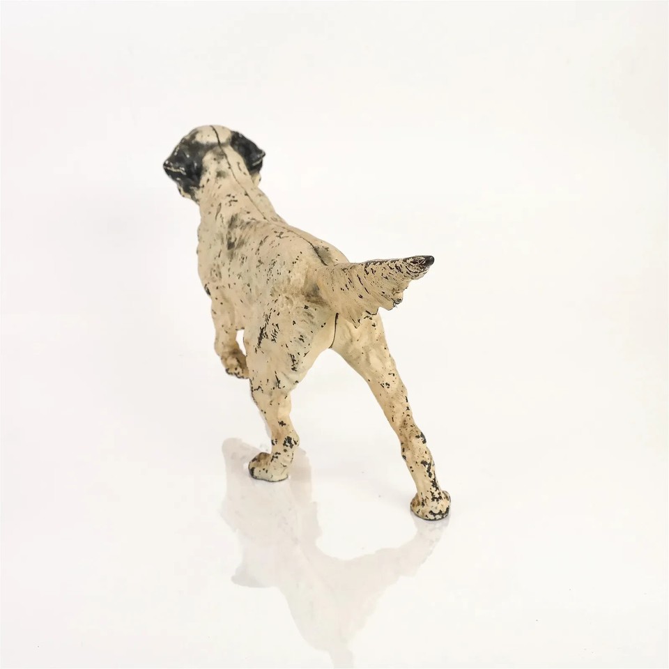 ANTIQUE HUBLEY CAST IRON "English Pointer DOG " ART STATUE HOME GARDEN ...