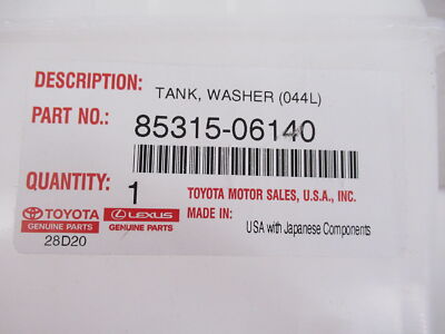 Genuine OEM Toyota 85315-06140 Washer Fluid Reservoir 2007-2011 Camry ...