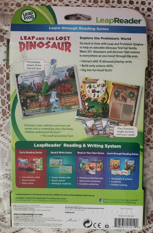 LeapFrog TAG & LeapReader ~Leap and the Lost Dinosaur ~ Read Details~~NIP~~NEW | eBay