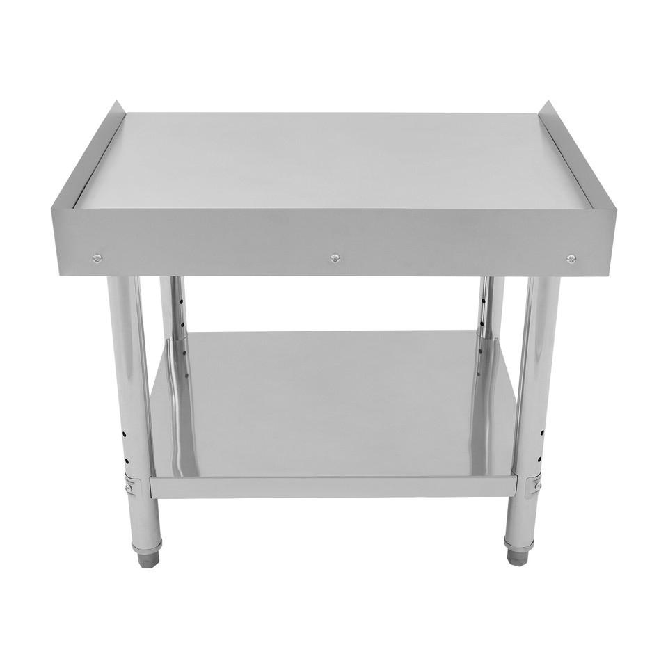Commercial Work Table Adjustable Work Bench Kitchen Stainless Steel ...