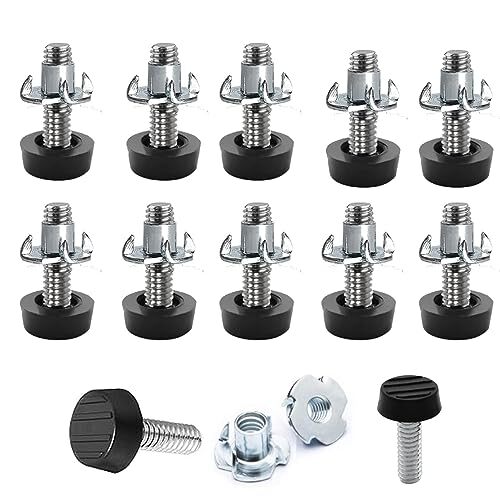 M6 Thread Furniture Feet Levelers - 20 Pack Adjustable Table Leveling ...