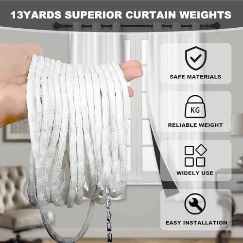 13Yard Curtain Weights Tape, Drapery Weight Rope, Heavy Drapery Weights ...