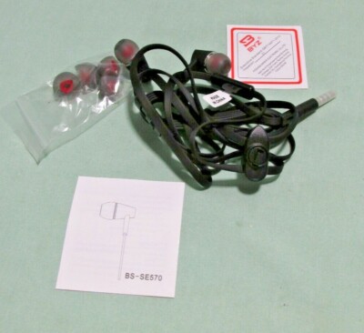 NEW BYZ BS-SE570 WIRED STEREO EARPHONES IN EAR HEADPHONES | eBay