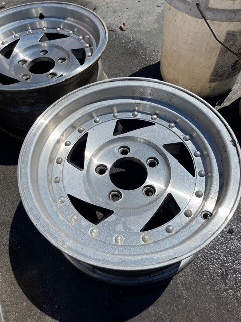 14 VINTAGE WHEELS RIMS ALLOY MAG AMERICAN RACING BLADE SAW COOKIE ...