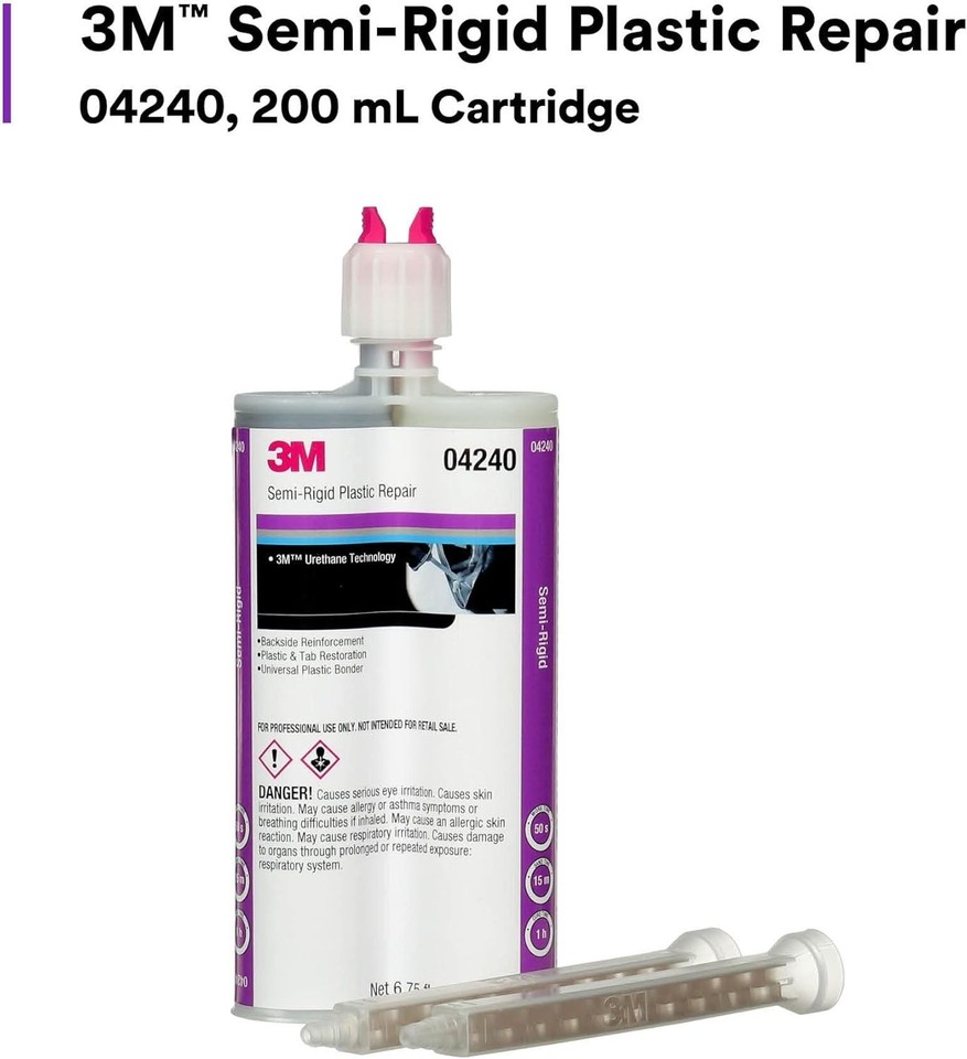 3M 04240 - Semi-Rigid Plastic Repair, 200 mL Cartridge. (NO SHIPPING TO ...