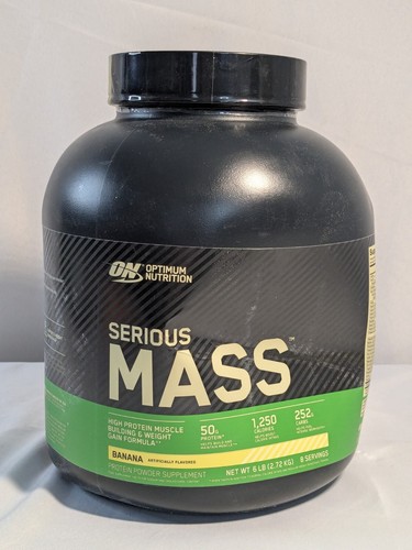 Optimum Nutrition Serious Mass Banana Protein Powder Supplement 6 LB | eBay