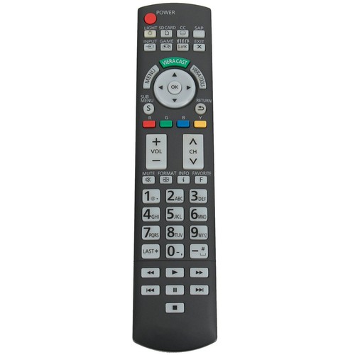 New N2QAYB000486 Replace Remote for Panasonic TV TC-46PGT24 TC-L42D30 ...