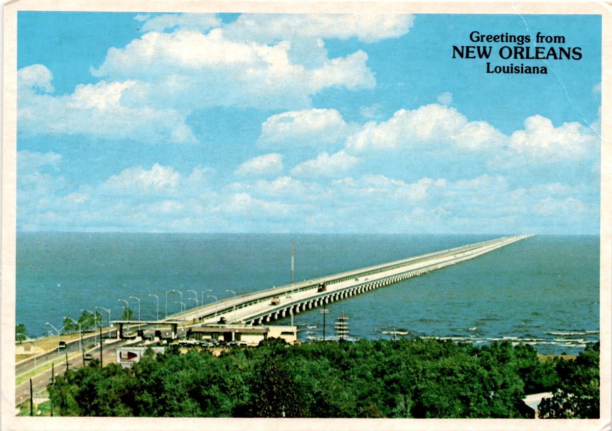 Pontchartrain Bridge New Orleans Lake Pontchartrain Causeway Reopens