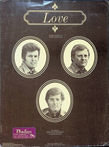 Love Sheet Music The Lettermen Jim Pike Bob Engemann Tony Butala John ...