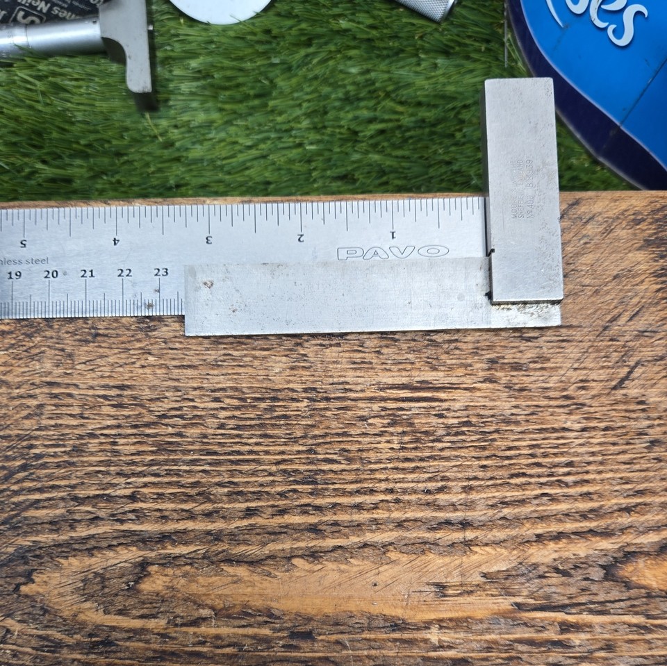 VINTAGE MOORE & WRIGHT NO. 400 3" PRECISION GROUND SQUARE MACHINIST ...