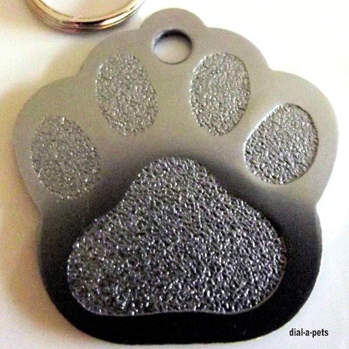 **ENGRAVED*** PET id Disc Dog & Puppy Large Cat collar name TAG DISCS ...