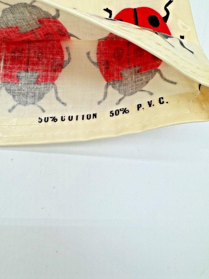 Vintage Ulster Weavers PVC 18" Gusset Tote Bag Ladybug Lady Bug Cute ...