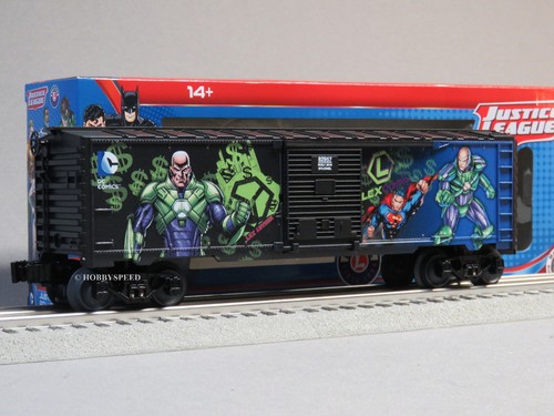 LIONEL LEX LUTHOR BOX CAR 6-82953 o gauge train dc comics supervillain ...