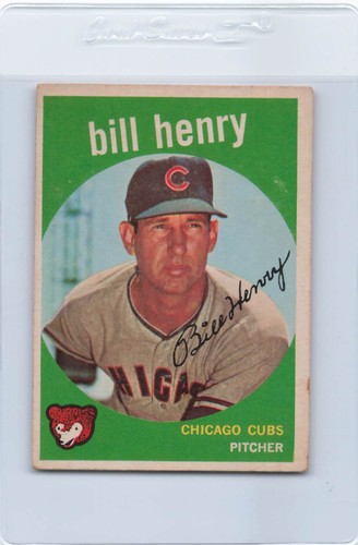 1959 Topps #46 Bill Henry Cubs VG/EX *6625 | eBay