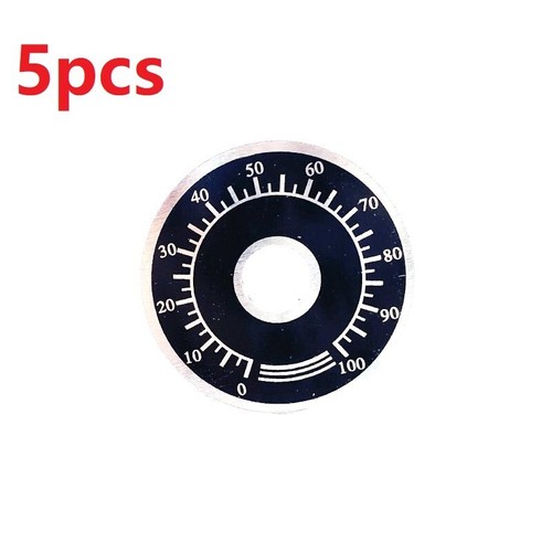 5Pcs Potentiometer Variable Transformer Round 0-100 Control Dial Face ...