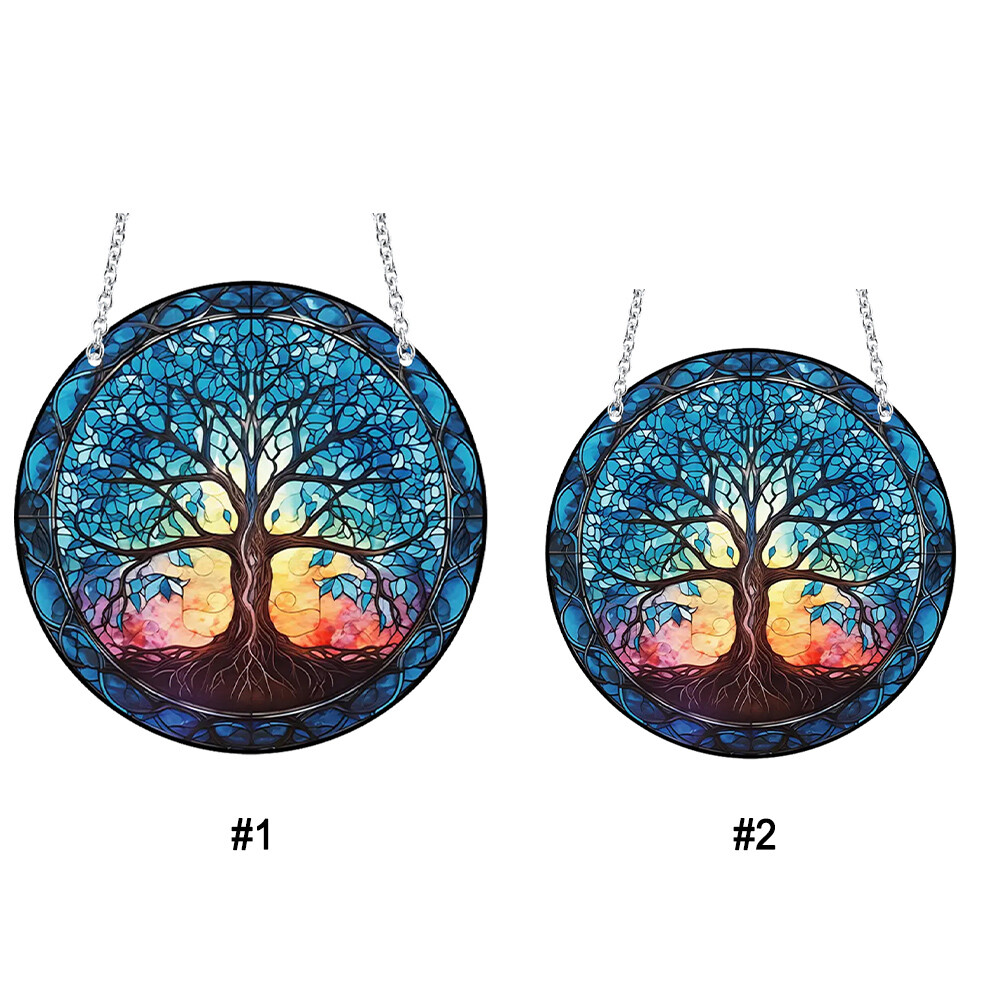 Suncatcher Door Sign Hanging Decoration with Chain and Hook Acrylic ...