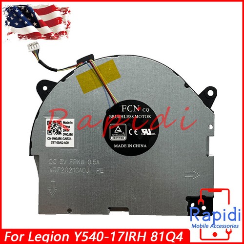 CPU Cooling Fan 5F10S13886 For Lenovo Legion Y540-17IRH Y540-17IRH-PG0 ...