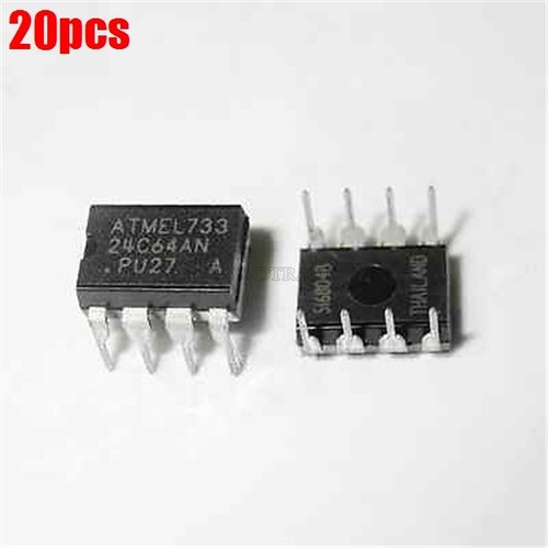 20Pcs AT24C64 DIP8 24C64 Eeprom 64Kbit 400Khz gc | eBay Australia