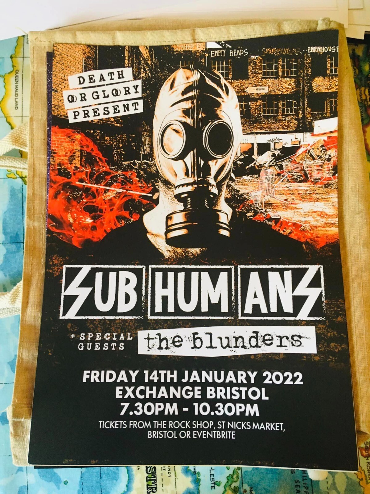Subhumans Tour 2022 Poster