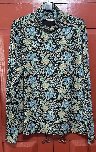 NEW PERUVIAN CONNECTION size XL Extra Large turtleneck ALPINE FLOWER ...