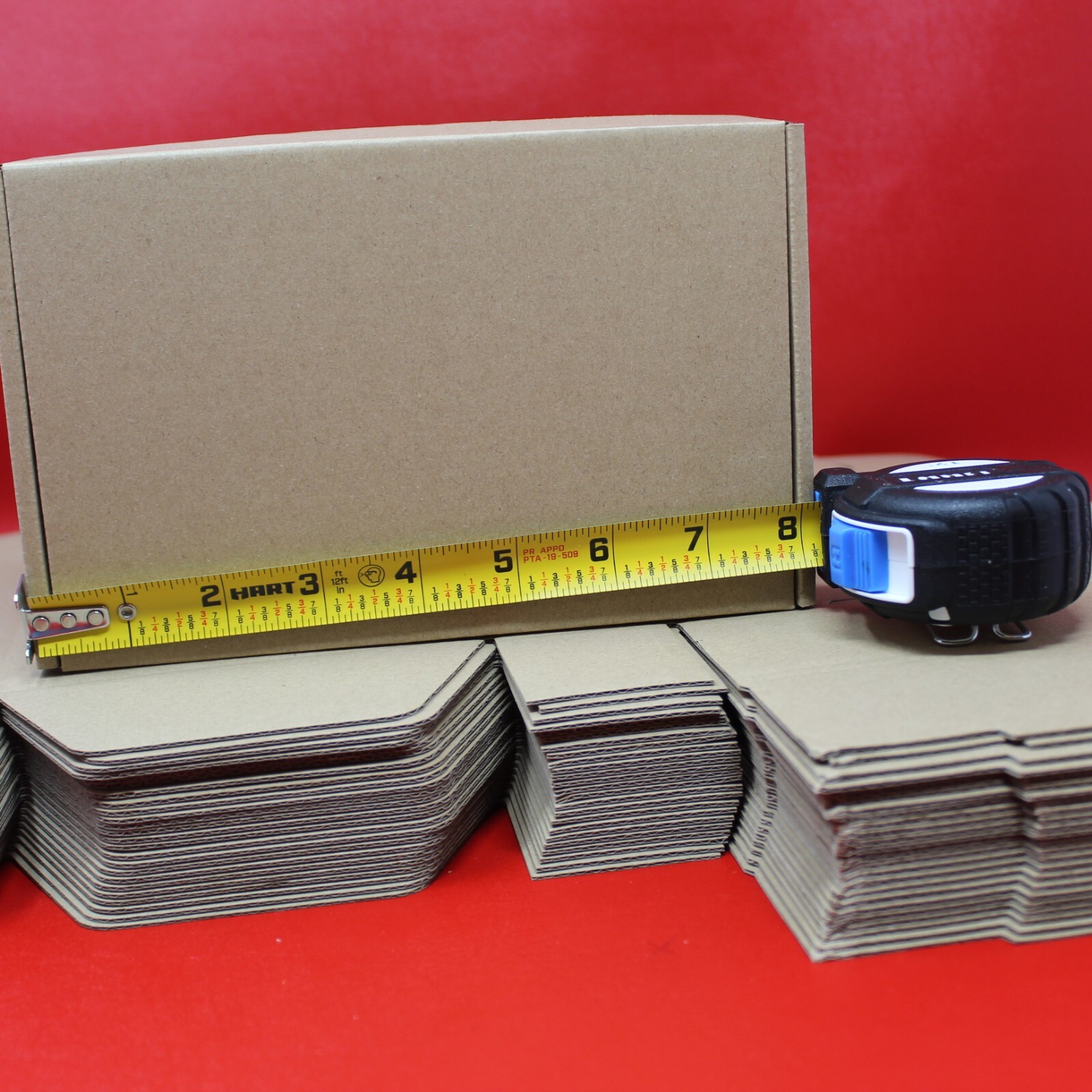 8 x 5 x 2" Kraft Corrugated Mailing/Shipping Boxes 25-Pack Folding ...