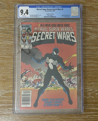 MARVEL SUPER HEROES SECRET WARS #8 CGC 9.4 CANADIAN NEWSSTAND VARIANT ...