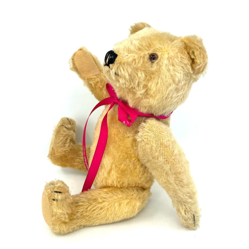 Steiff Original Teddy Bear Gold Mohair Plush 1950s ID Button 28cm 11in ...