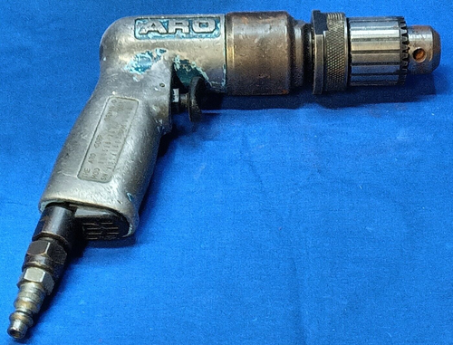 THE ARO CORP PNEUMATIC AIR DRILL DG051B-30 3000 RPM w/ JACOBS CHUCK ...