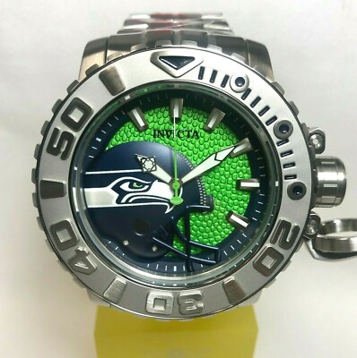 INVICTA 33040 NFL 58mm Sea Hunter Gen II Auto Bracelet Watch - Seattle ...
