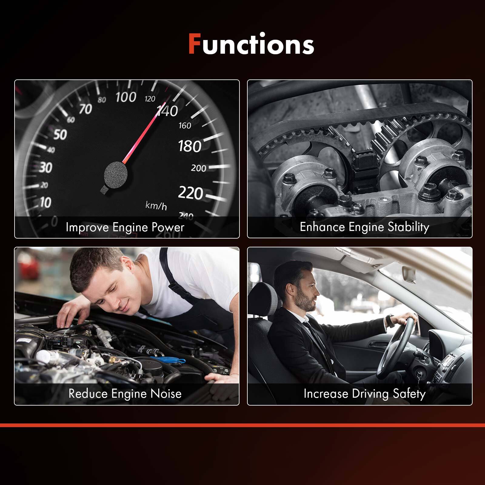 3Pcs Serpentine Belt Drive Component Kit for Ford Ranger 98-01 Mazda ...